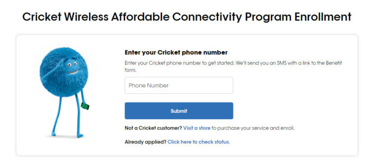 Cricket Wireless Free Government Phone (4-Step Application)