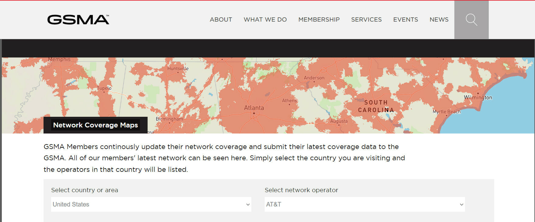 USA Telecom Coverage Maps (Singal Strength & Regions)