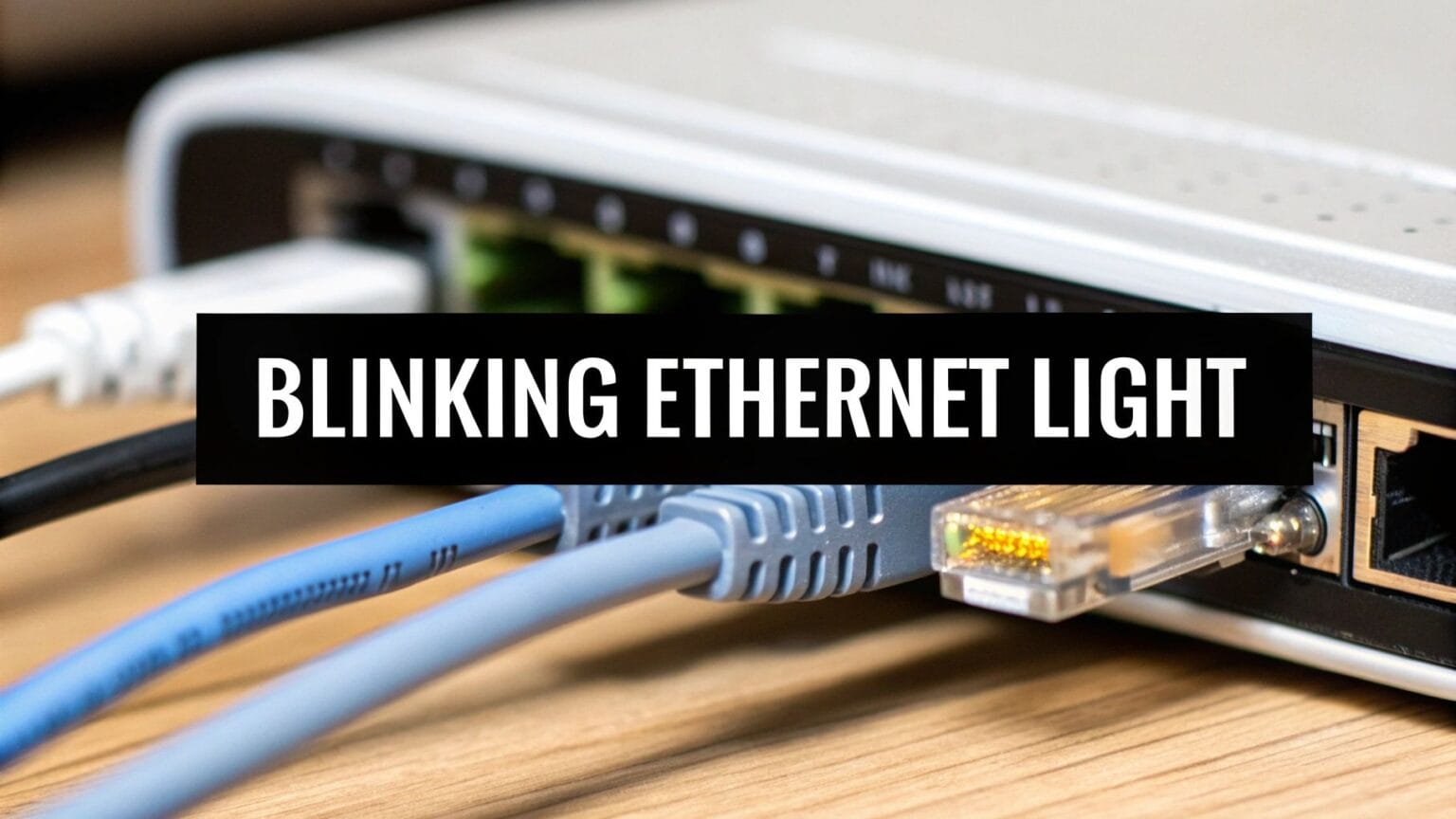 Why Is Your Ethernet Light Blinking On Modem? Find Answers